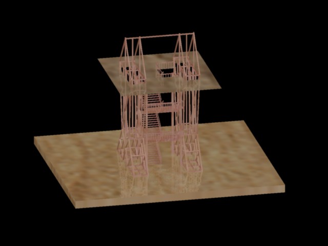 Bird Observation Deck 17 feet high. Projects category, dwg project details