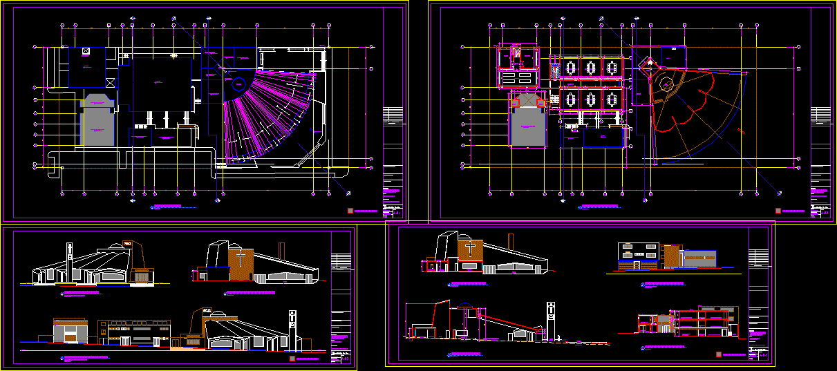 Architectural blueprints - the Church of Santa Maria. Projects category ...