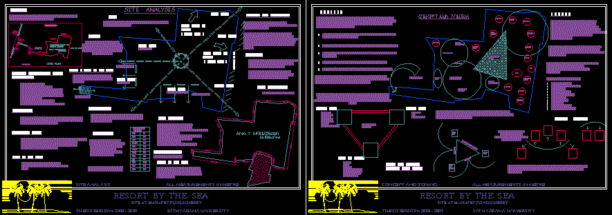 Spring. Projects category, dwg project details