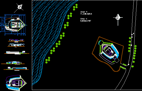 Flood Observatory. Projects category, dwg project details