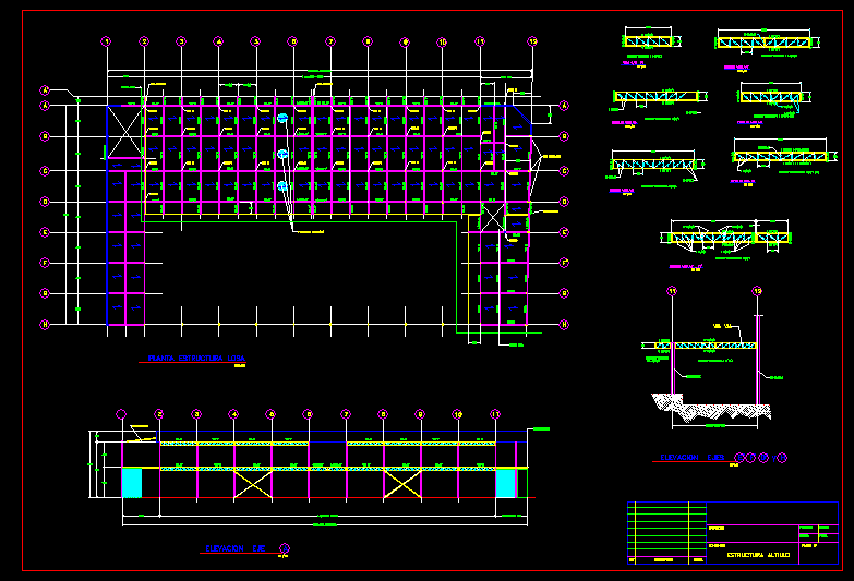 Barn. Projects category, dwg project details