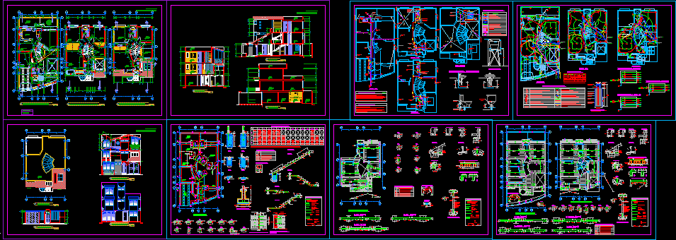 House project. Projects category, dwg project details