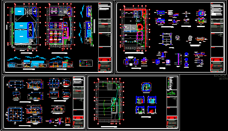 Car wash project. Projects category, dwg project details