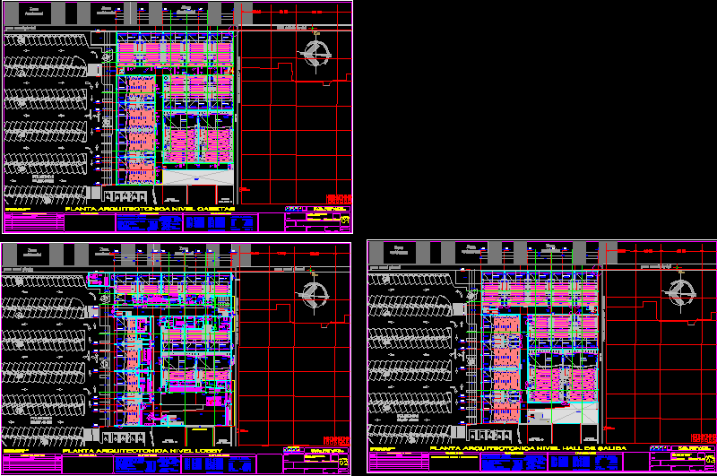 Cinema. Projects category, dwg project details