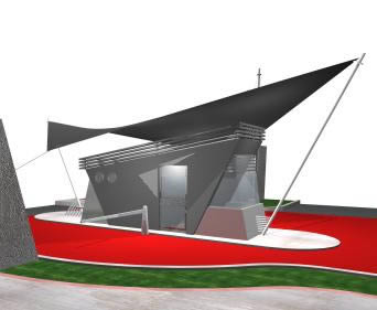 Input 3D Sentry Box. Projects category, dwg project details