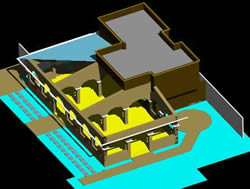 Party hall. Projects category, dwg project details